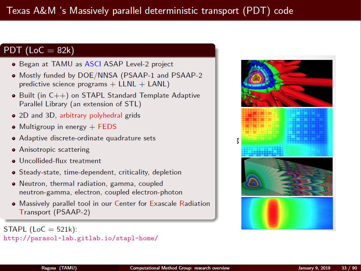 Parallel Deterministic Transport